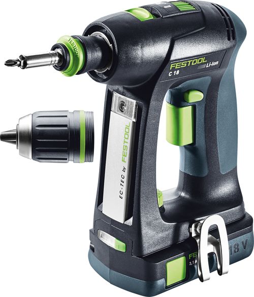Festool Akku-Bohrschrauber C 18 Li 3,1-Compact | Akku-Bohrschrauber ...